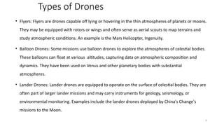 Space Explore application of drone important | PPT