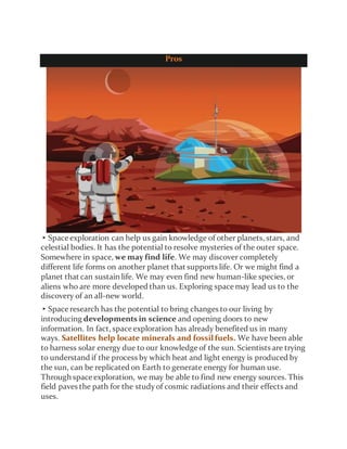 Space exploration invokes the interest of many | DOCX | Science