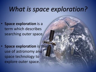 Space exploration (seminar) | PPTX