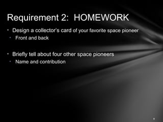 Space Exploration Merit Badge Slide Show | PPT