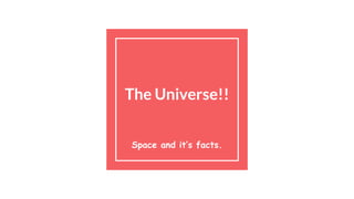 Space facts! | PPTX