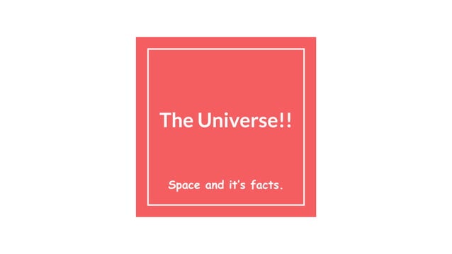 Space facts! | PPTX