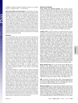 Space flight alters bacteria | PDF | Biotech and Biomedical Industry ...