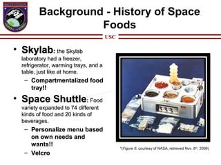 Space Shuttle Food Throughout History