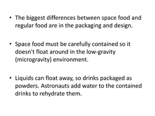 Space food | PPTX