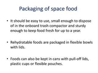 Space food | PPTX