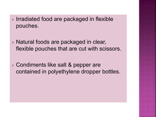 Space food / Food science / NASA food / Production of space food / type ...
