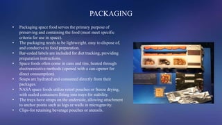 Space Food: Exploring space food challenges, from microgravity to ...