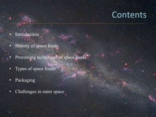 Space foods | PPT