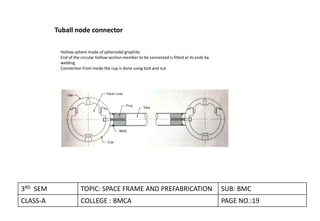 Spaceframe and prefabrication | PPTX