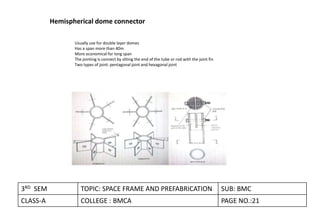 Spaceframe and prefabrication | PPTX