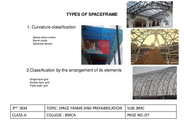 Spaceframe and prefabrication