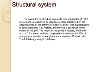 Space frame structure shanghai stadium | PPT