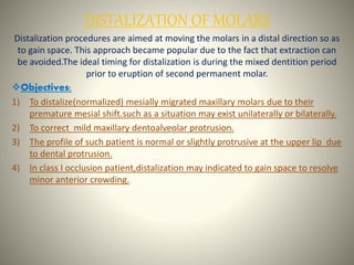 Space gaining methods -ORTHODONTICS | PPTX