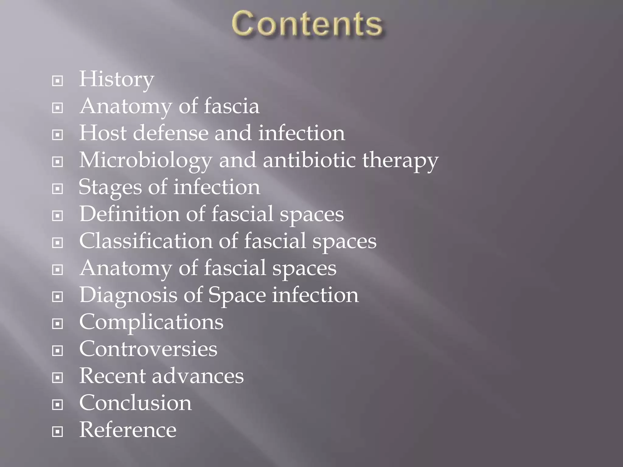 Space-infection ih | PPTX