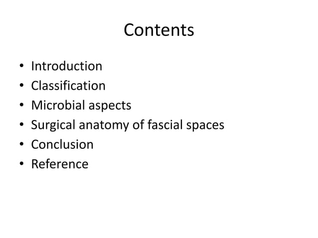SPACE INFECTIONS | PPTX