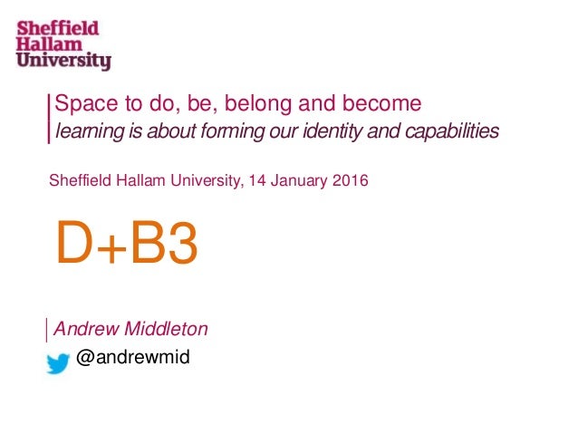 Learning Space in relation to doing, being, becoming and belonging