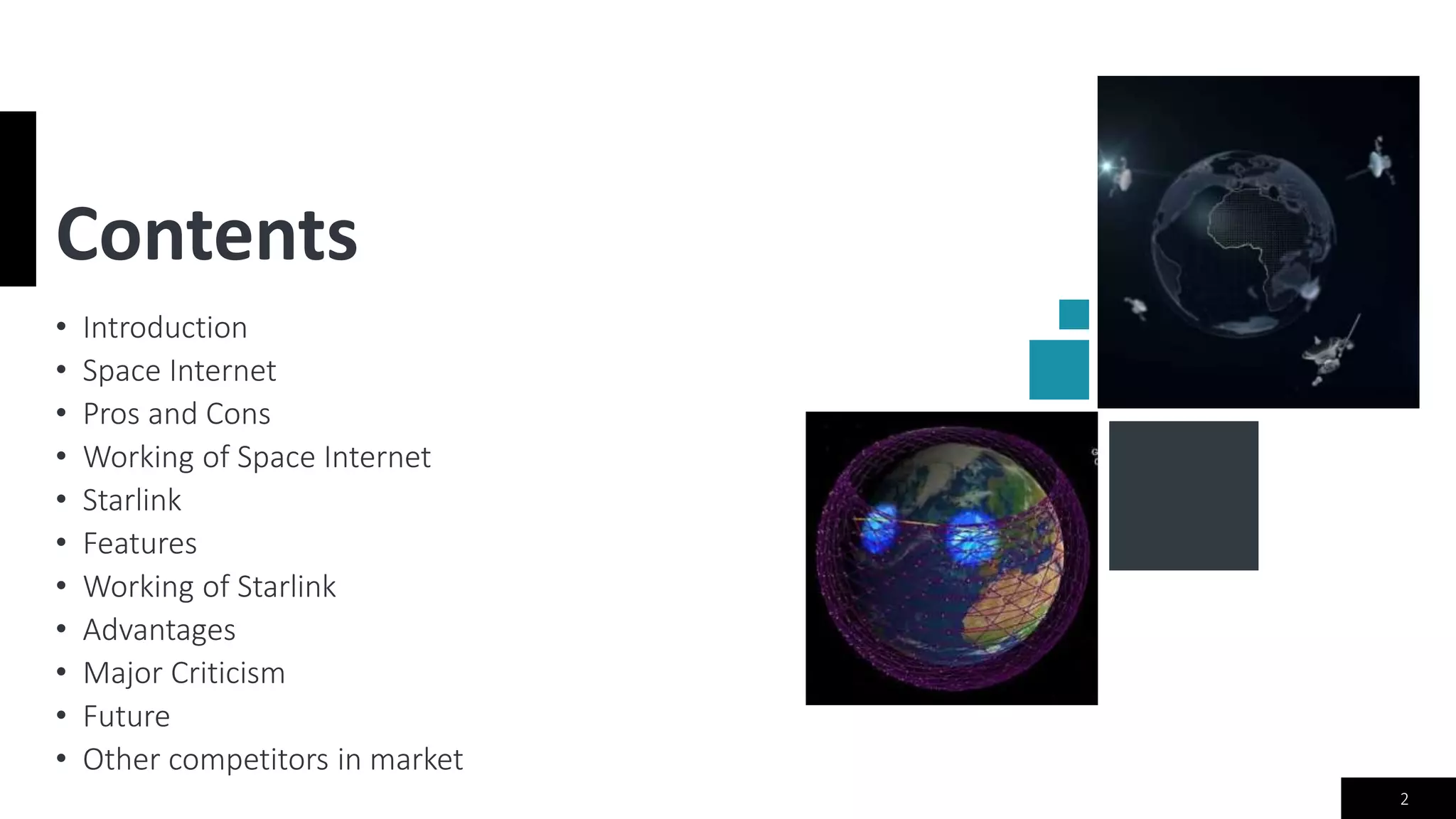 Space internet and starlink | PPTX