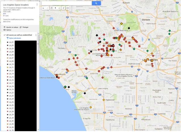 Space Invader Los Angeles as of November 2018 | PPT