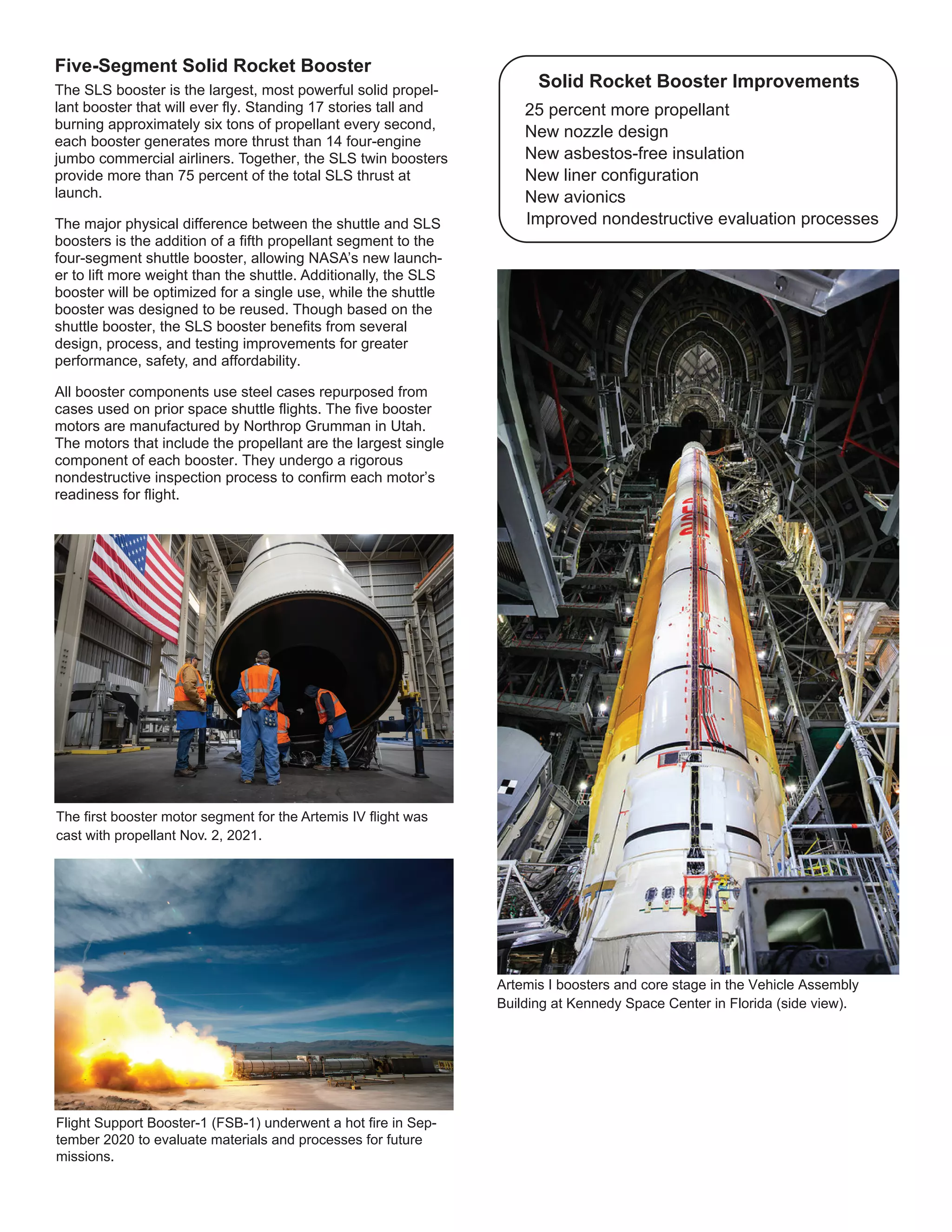 Space Launch System Solid Rocket Booster | PDF