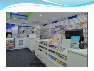SPACE LAYOUT AND DESIGN: community pharmacy notes | PDF