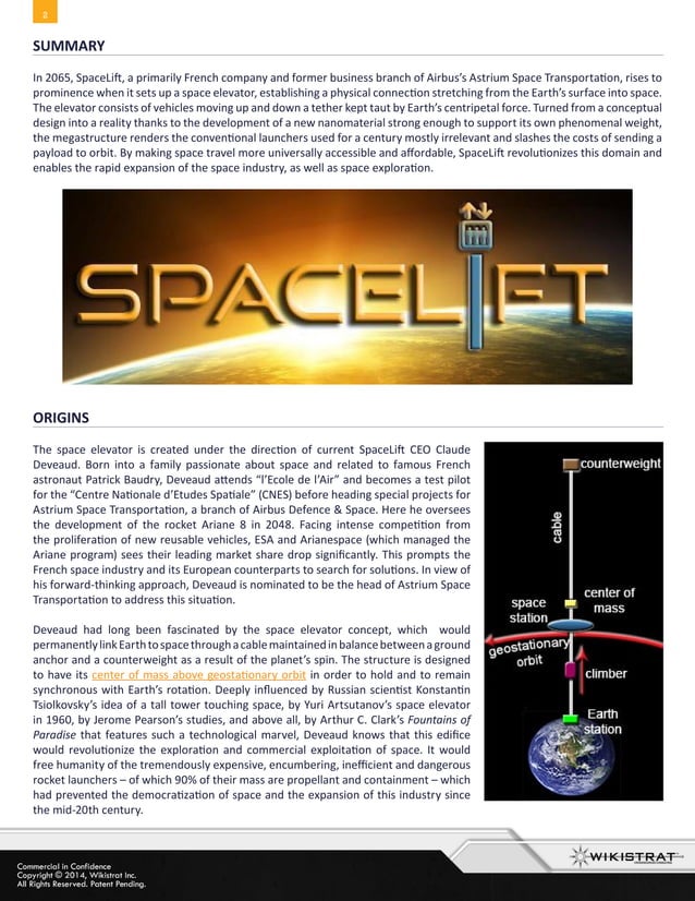 Spacelift - The First Space Elevator | PDF