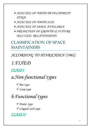 Space maintainers | DOCX