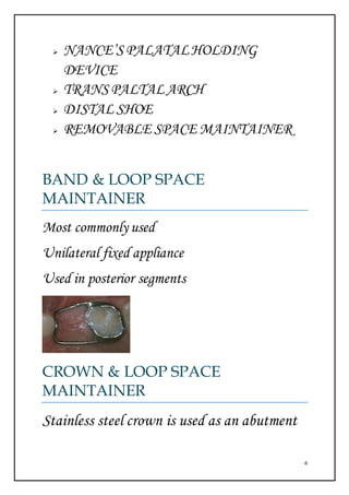 Space maintainers | DOCX