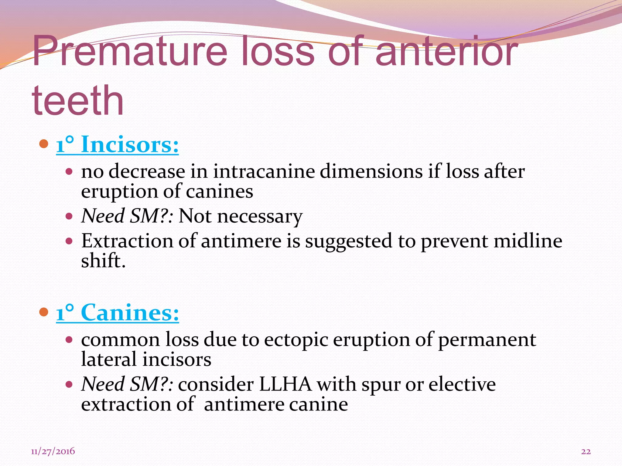 Space maintainers | PPTX
