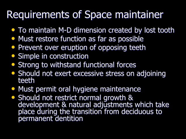Space Maintainers | PPT | Dental Health | Diseases and Conditions
