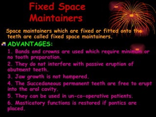 space_maintainers in orthodontics simplified.ppt