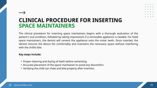 Space Maintainers in Pediatric Dentistry.pptx