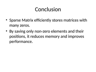 Space matrix Space_Matrix_in_Data_Structures.pptx