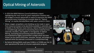 Space mining/Optical Mining/Astroid Minining | PPTX