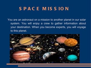Space mission | ODP | Space and Astronomy | Science