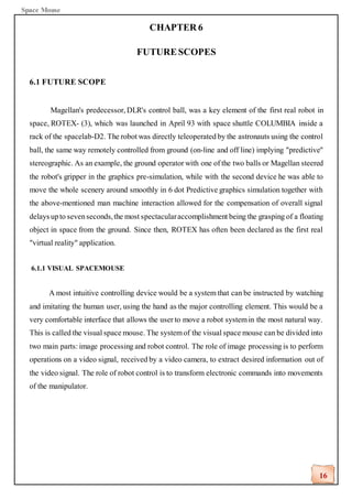 Space mouse report | PDF