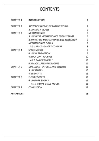 Space mouse report | PDF