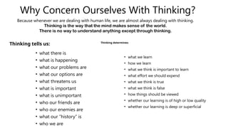 SPACE OF THINKING life is full of thinking in the world | PPTX