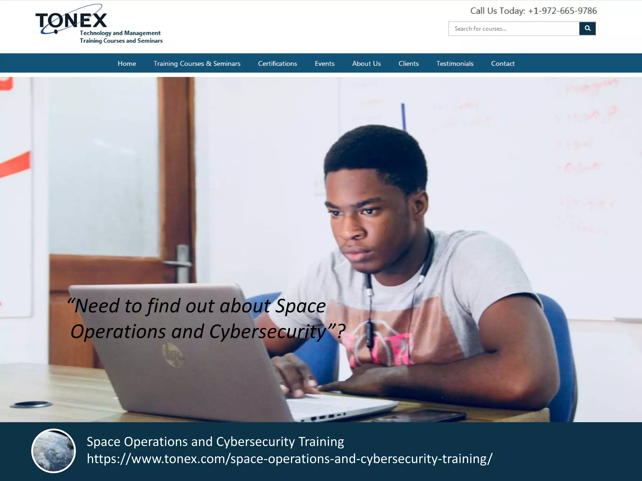 Space operations and cybersecurity training | Tonex Training | PPTX