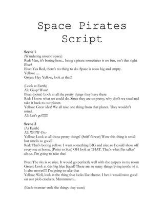 Space Pirates Script | DOCX