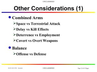 Space policy space principles of war-unclassified | PPT