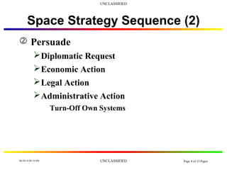 Space policy space strategies-unclassified | PPT