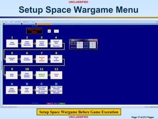 Space policy theoretical space wargame software-unclassified | PPT
