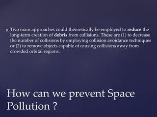 Space pollution | PPTX