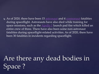 Space pollution | PPTX
