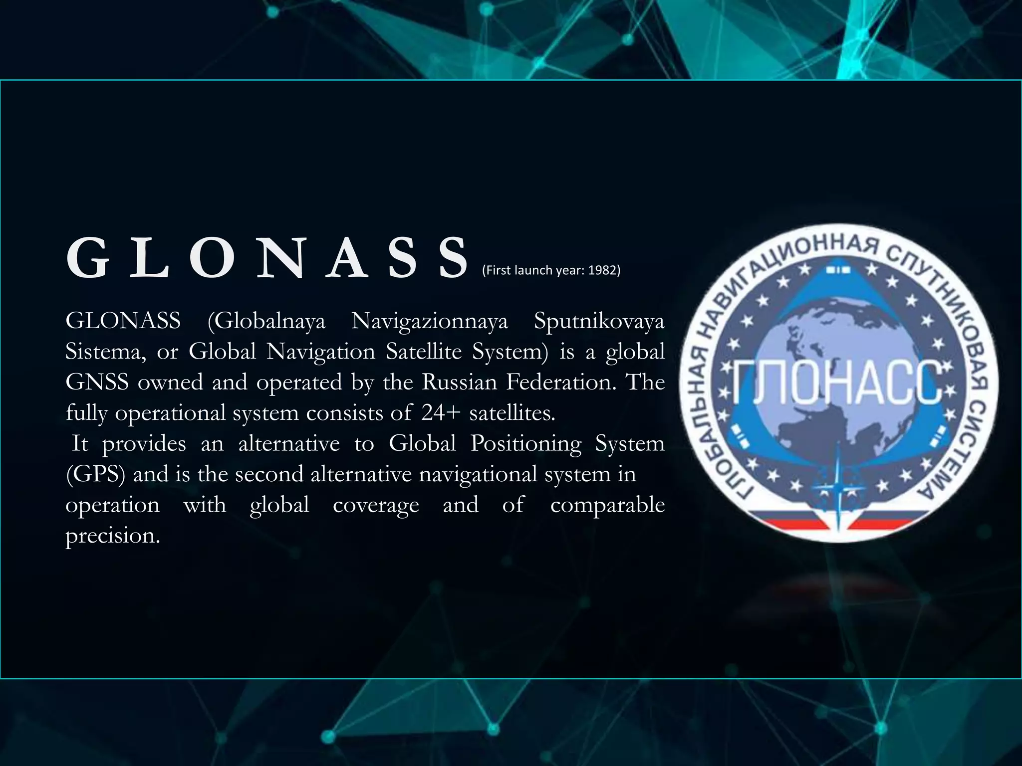 GNSS(GLOBAL NAVIGATION SATELLITE SYSTEM) | PPTX