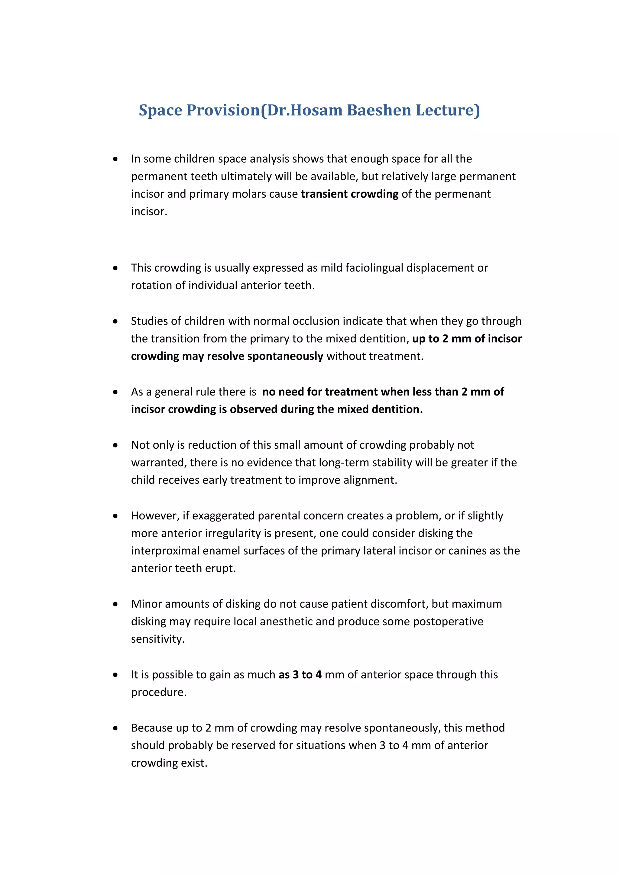 Space provision | PDF