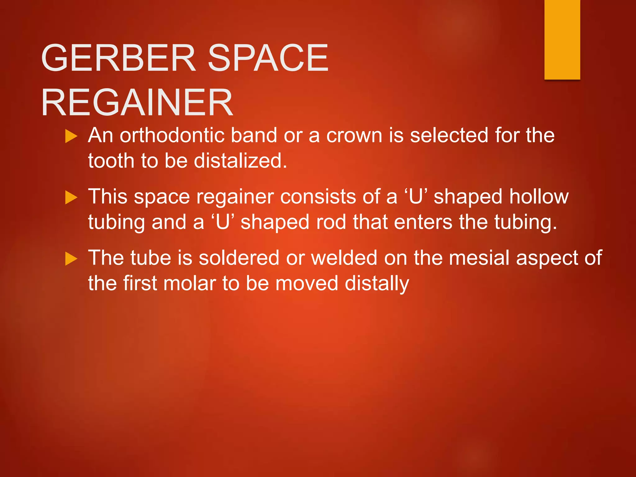 Space regainers | PPTX