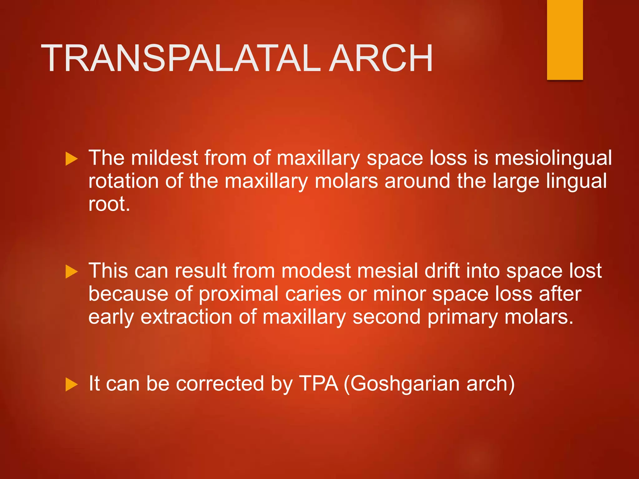 Space regainers | PPTX