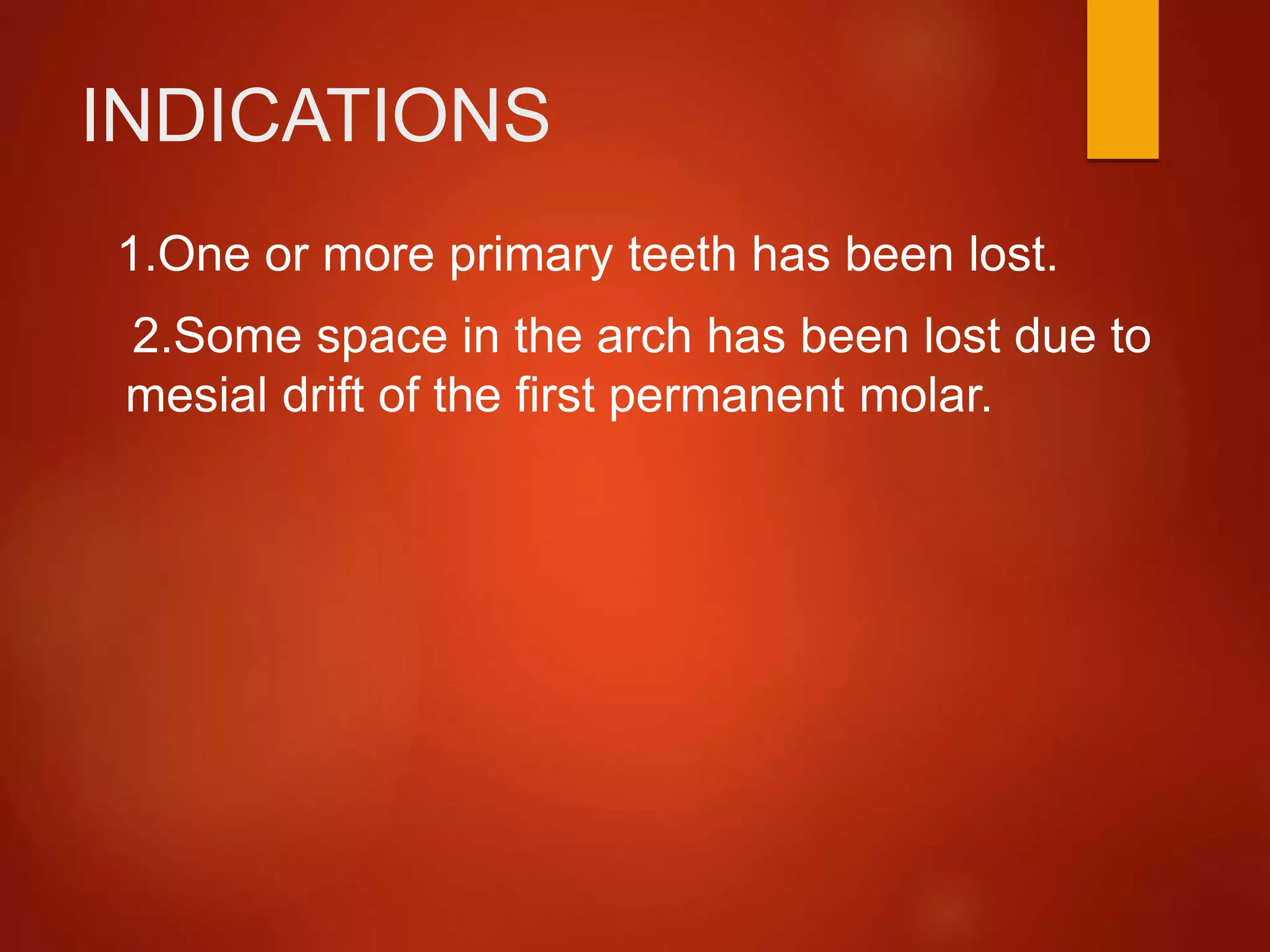 Space regainers | PPTX